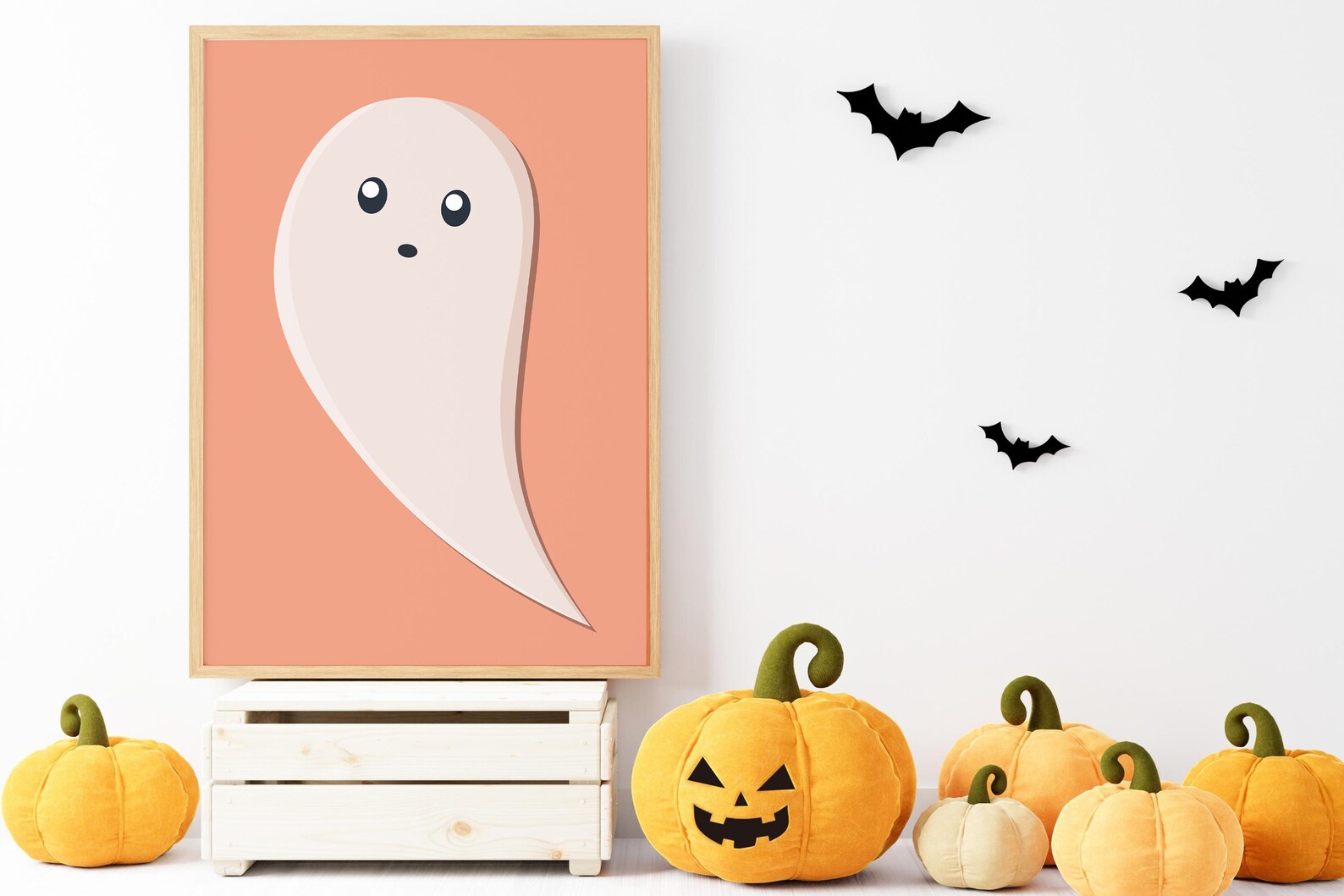 Cute Ghost Prints | Halloween Wall Art | Printable Halloween Home Décor ...