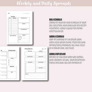 Printable Wellness Planner Bundle - for Self Care - Habit Tracker, Goal ...