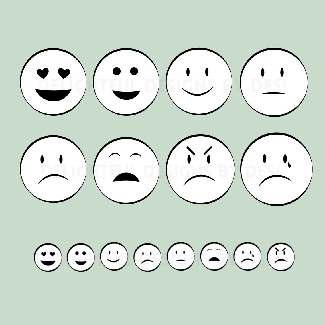 Emoji Clip Art Bundle, Digital Clip Art For, Scrapbooking, Card Making ...