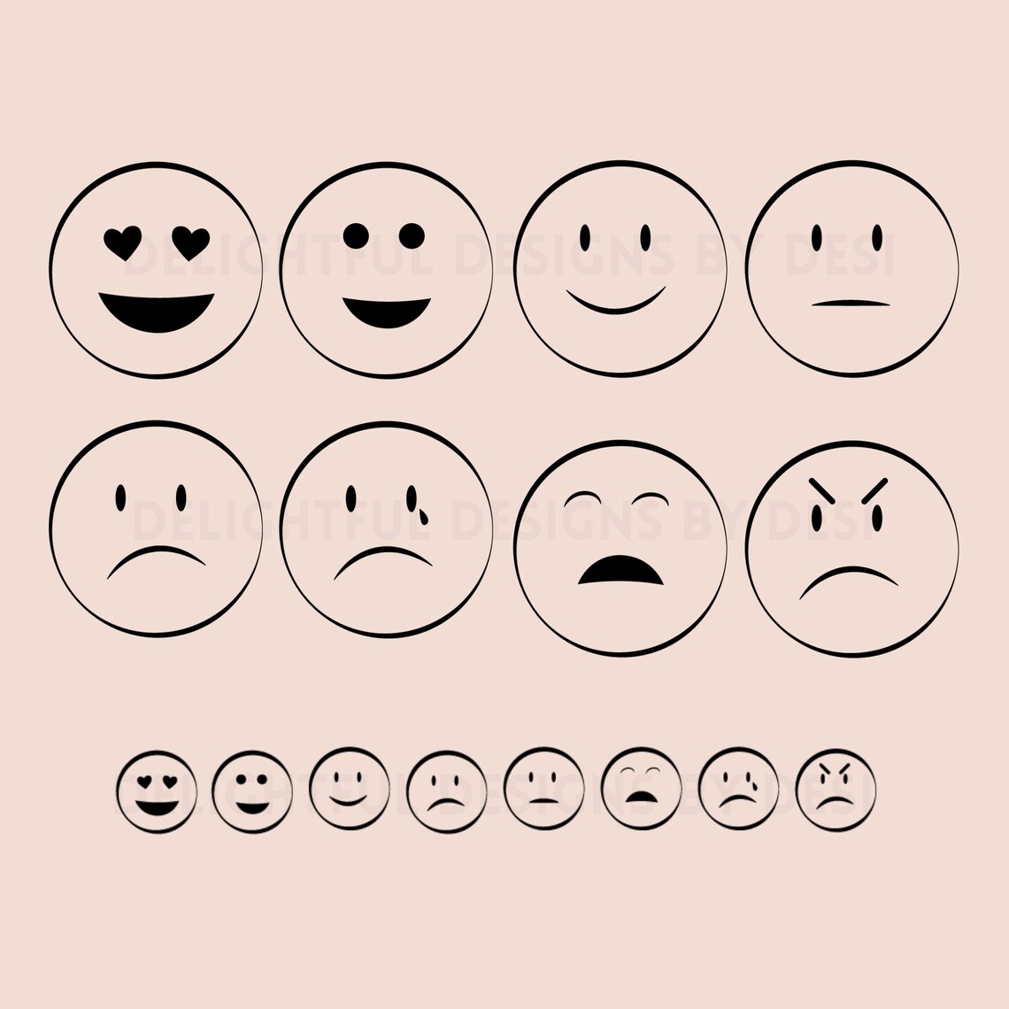 Emoji Clip Art Bundle, Digital Clip Art For, Scrapbooking, Card Making ...