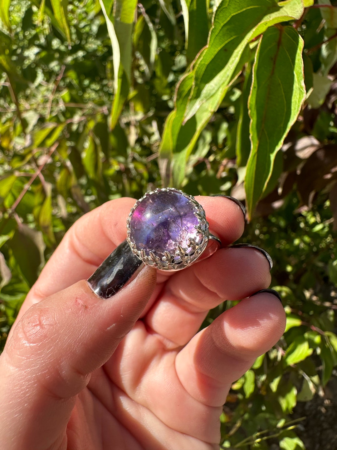 Crystal Ball Ring - Etsy