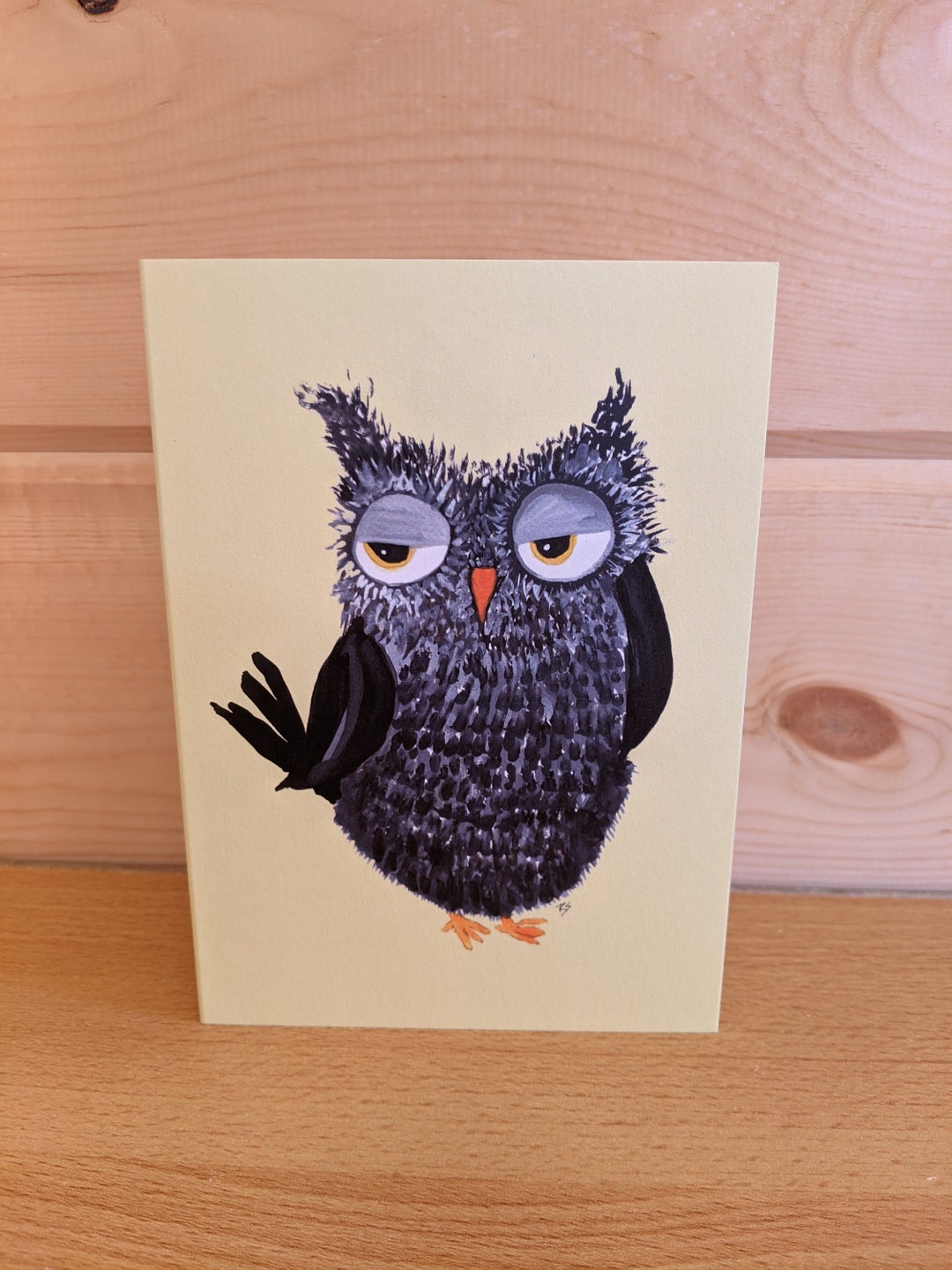 Owl Note Cards set of Six - Etsy