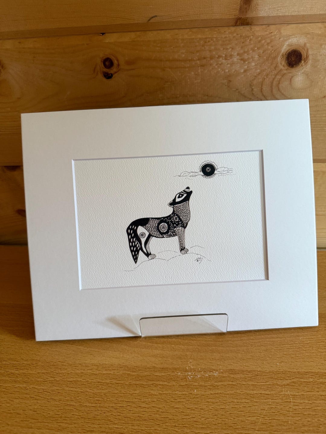 Wolf Pen and Ink Illustration on Archival Canvas – Animal Wall Art - Etsy
