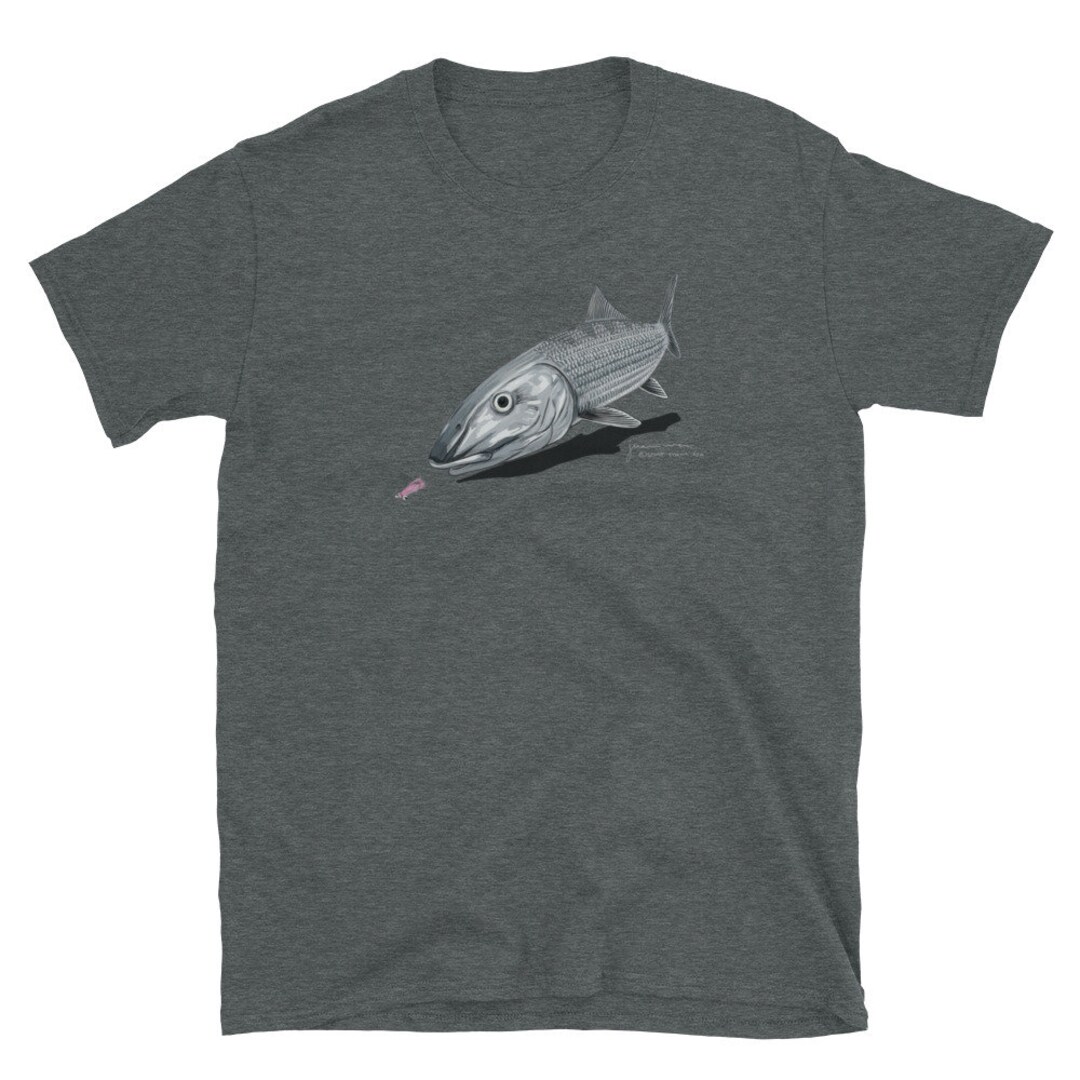 Bonefish Fly Fishing T-shirt, Original Hand-drawn Fish Art - Etsy