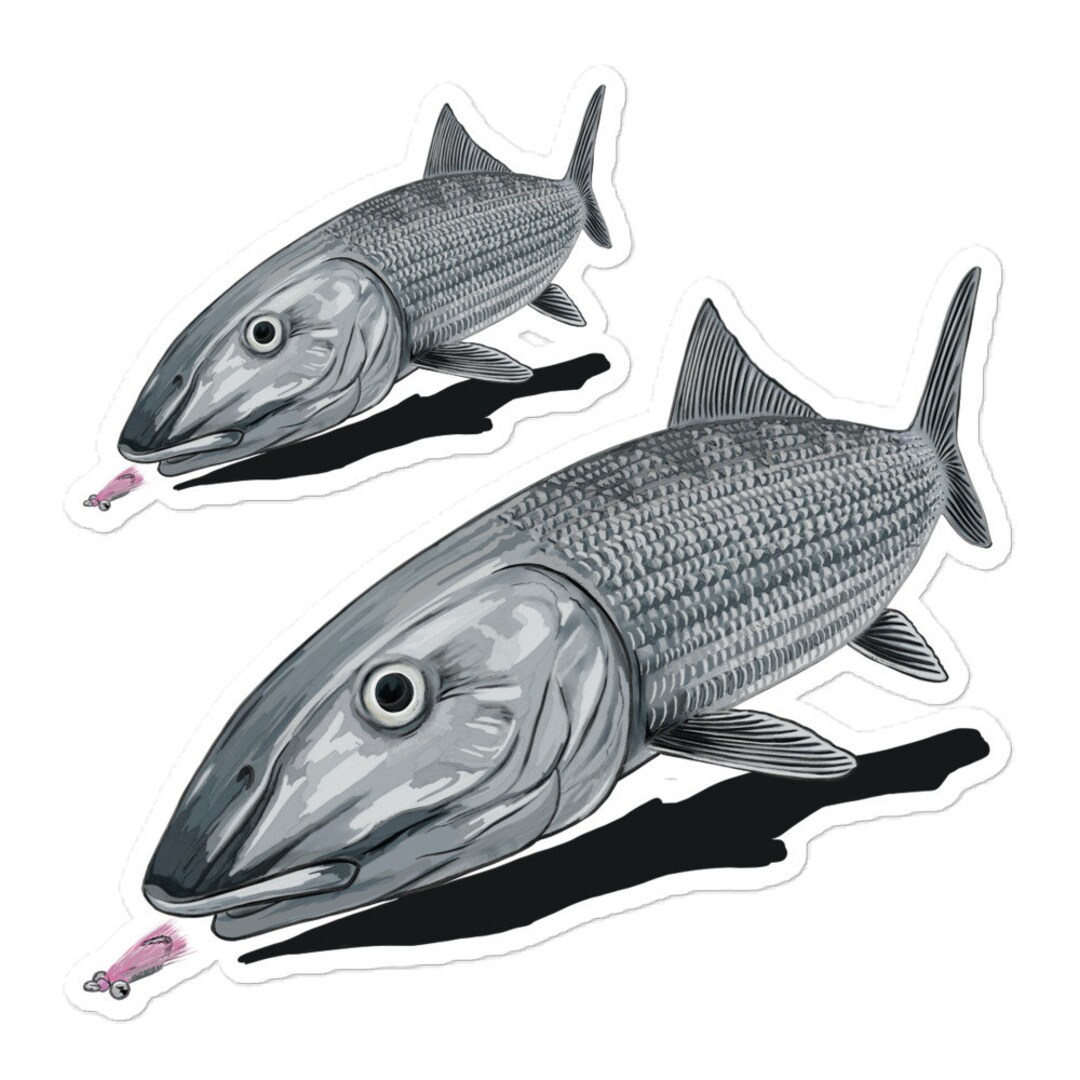 BONEFISH ON FLY Stickers - Etsy