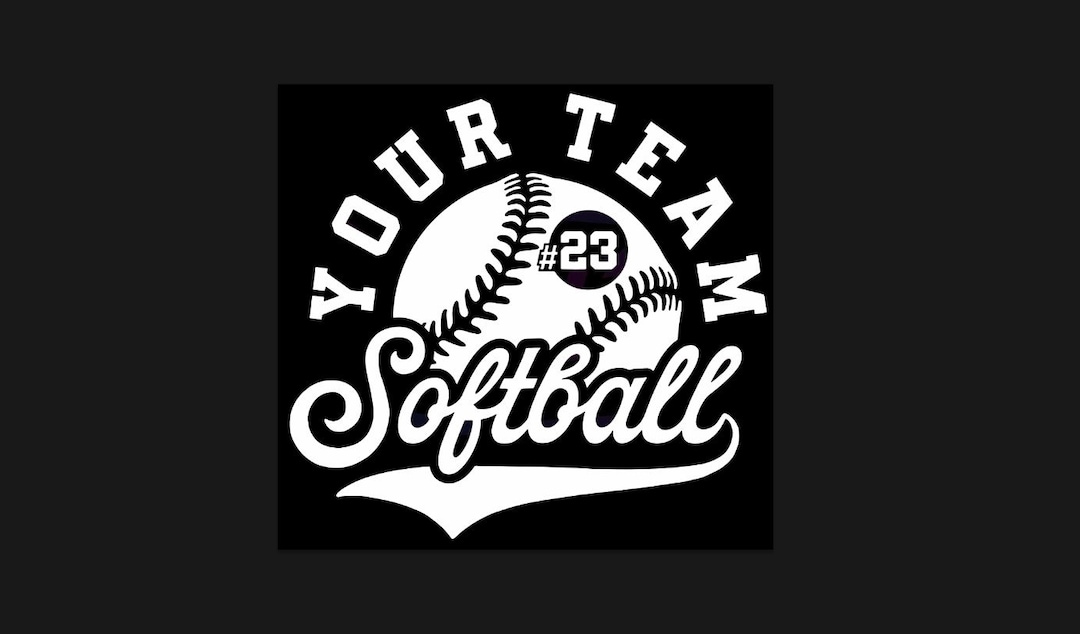 Personalized Softball Team Svg, Softball Player Svg - Etsy