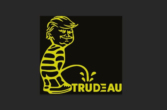 SVG Trump peeing 0n Trudeau Svg Svg - Etsy Ireland