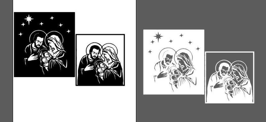 Baby Jesus Mary Joseph SVG, Png Dxf Eps Download-files - Etsy