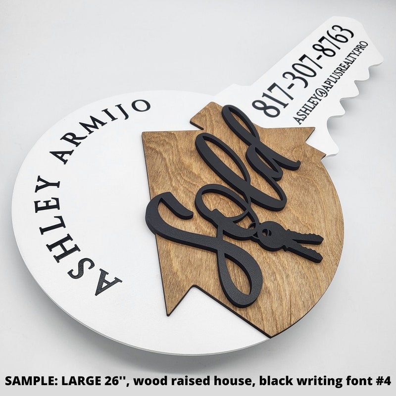 Realtor Key Sign - Etsy