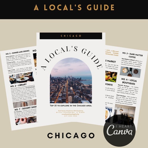 Real Estate Local Guide Template City Guide Flyer Welcome - Etsy