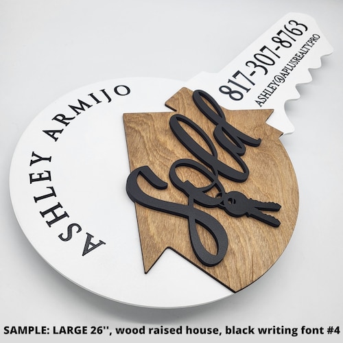 Sold by Key Sign Realtor Closing Custom Sold Real Estate - Etsy