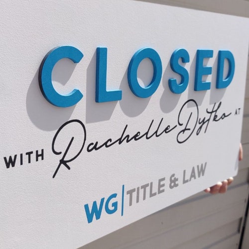 Sold Sign for Realtor Sold Wooden Sign Closing Gift Real - Etsy