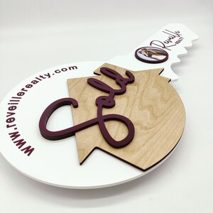 Sold Key Sign With Logo, Realtor Closing Custom, Sold Real Estate Agent ...