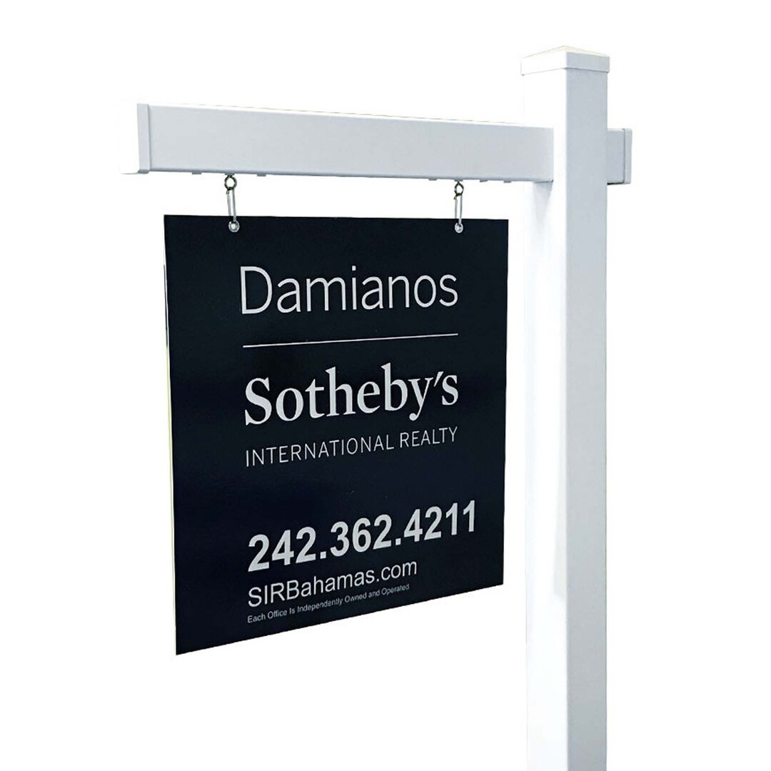 Real Estate Vinyl Sign Post 5', Realtor Post, Real Estate Signage ...