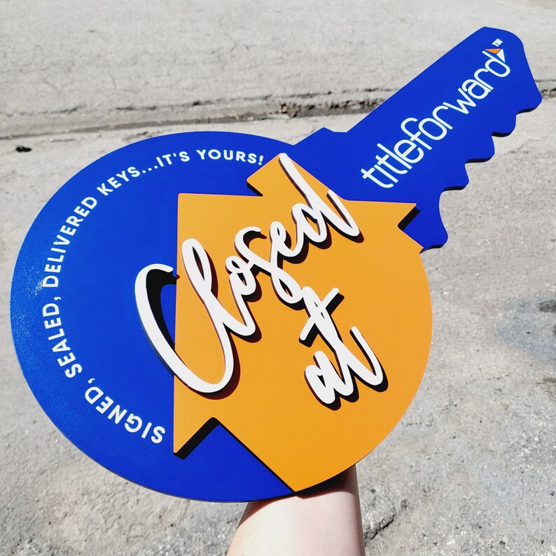 Sold Key Sign Realtor Closing Custom Got the Keys Closing - Etsy