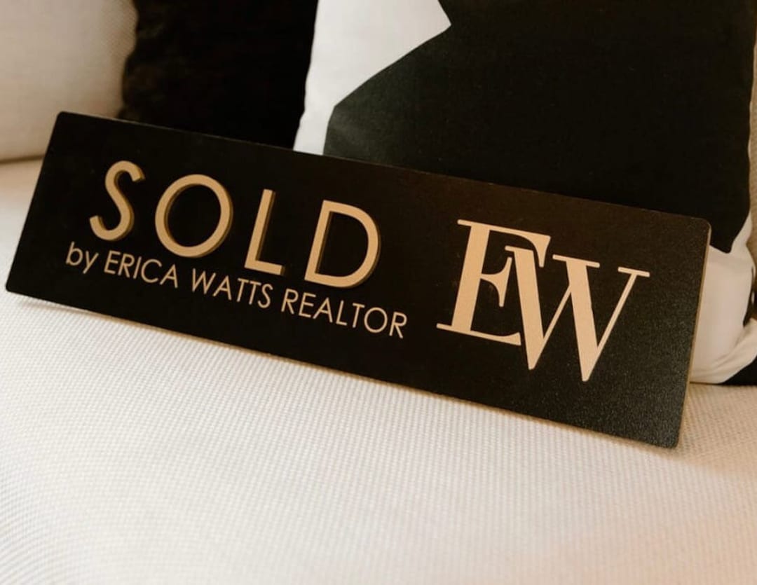 Sold Sign for Realtor, Sold Wooden Sign, Closing Gift Real Estate Agent ...