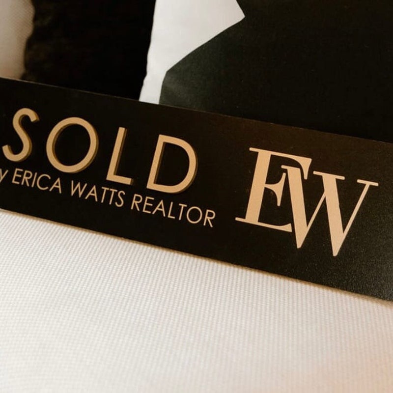 Realtor Sold Sign - Etsy