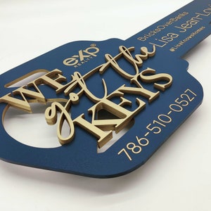 Closing Photo Prop, Modern Key Sign for Realtors, Realtor Gift, Closing ...