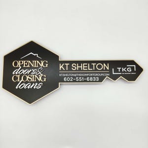 Opening Doors Custom Sign, 3D Key Sign, Sold Real Estate Agent Key ...
