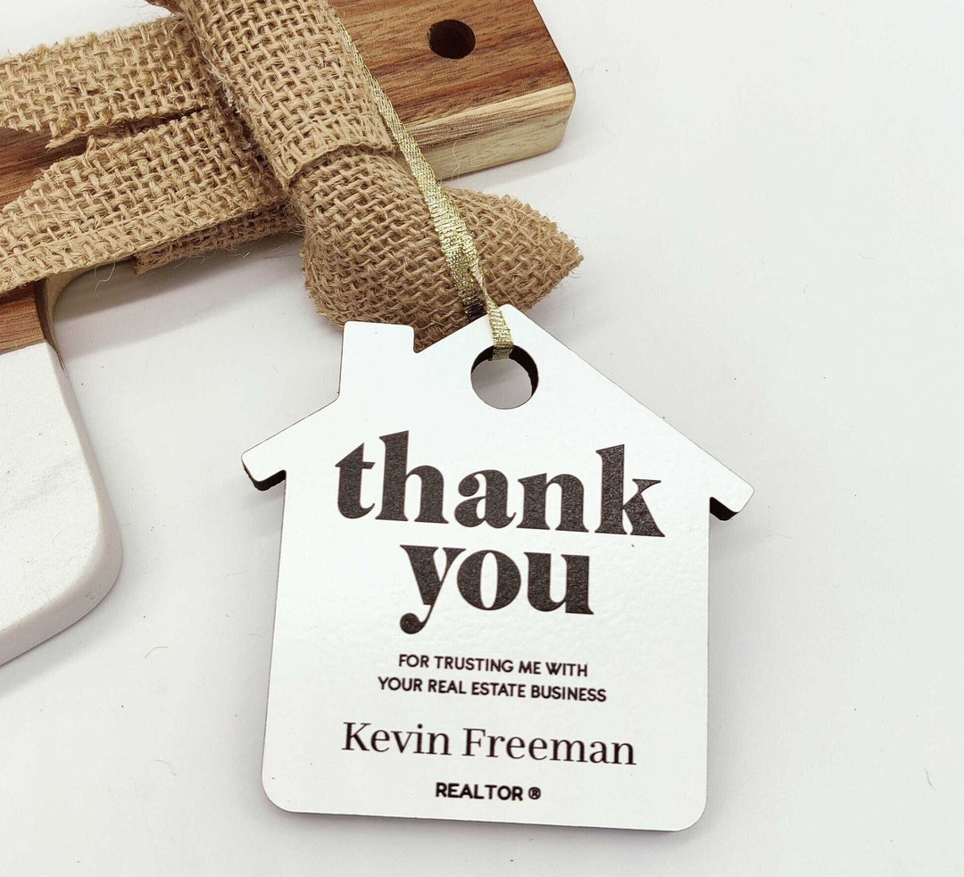 Personalized Thank You Card Ornament, Tag Gift, Custom Tag - Etsy