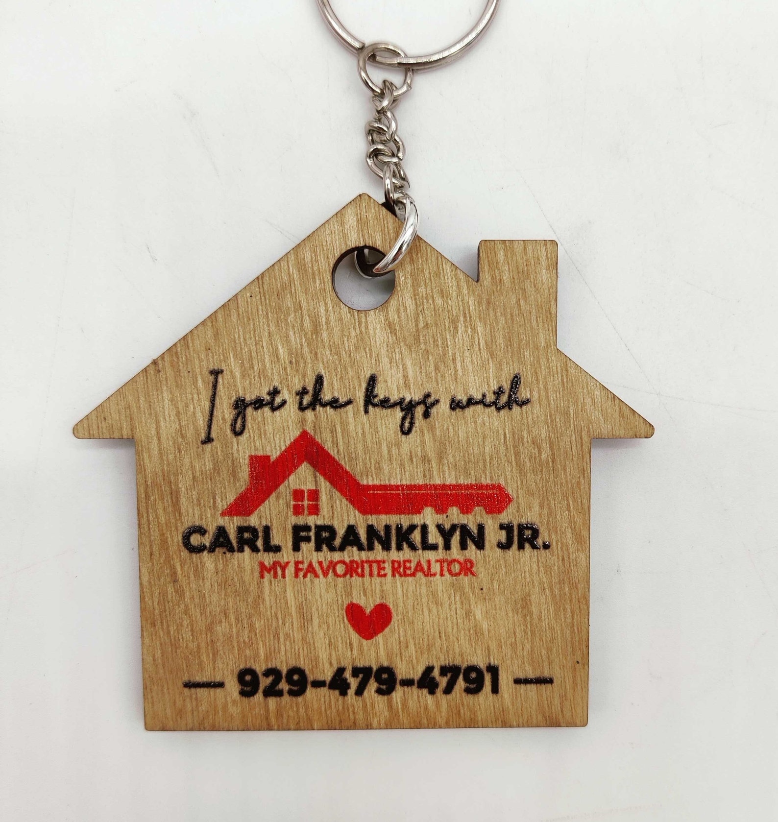 Custom Keychain With Logo, Real Estate Keychain, Realtor Closing Gift ...
