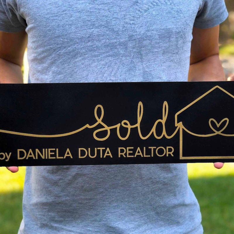 Realtor Sold Sign - Etsy