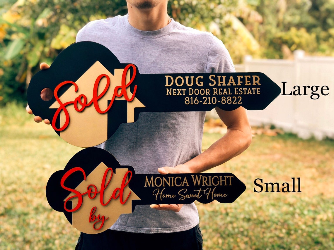 REALTOR Personalized SOLD KEY to Be Used at Closings Realtor | Etsy