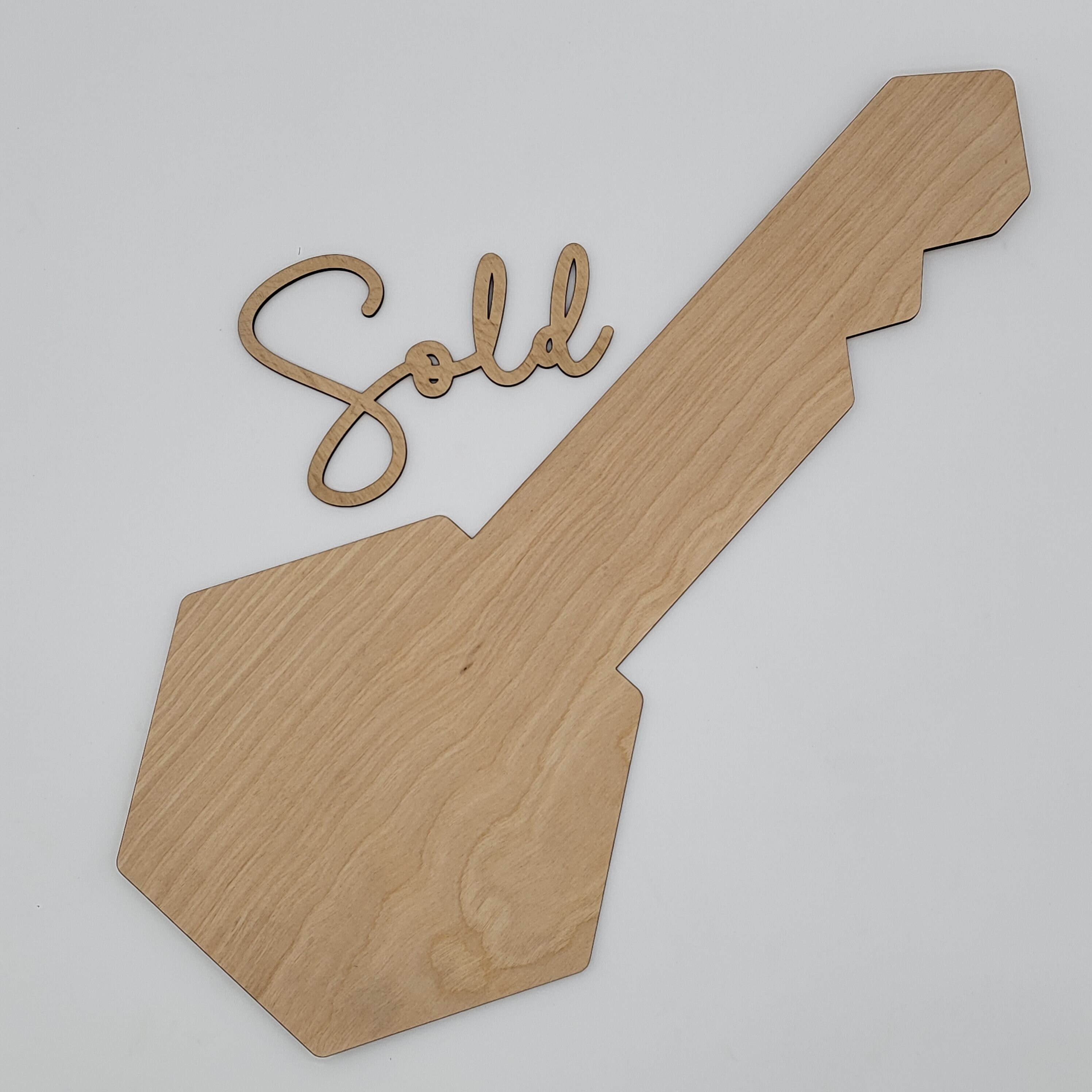 Blank Wood Key Ready to Paint, NOT Glued, Realtor Wood Key Sign, Real ...