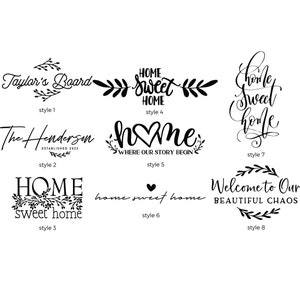 Home Sweet Home Cutting Board, Personalized Cutting Board, Engraved ...