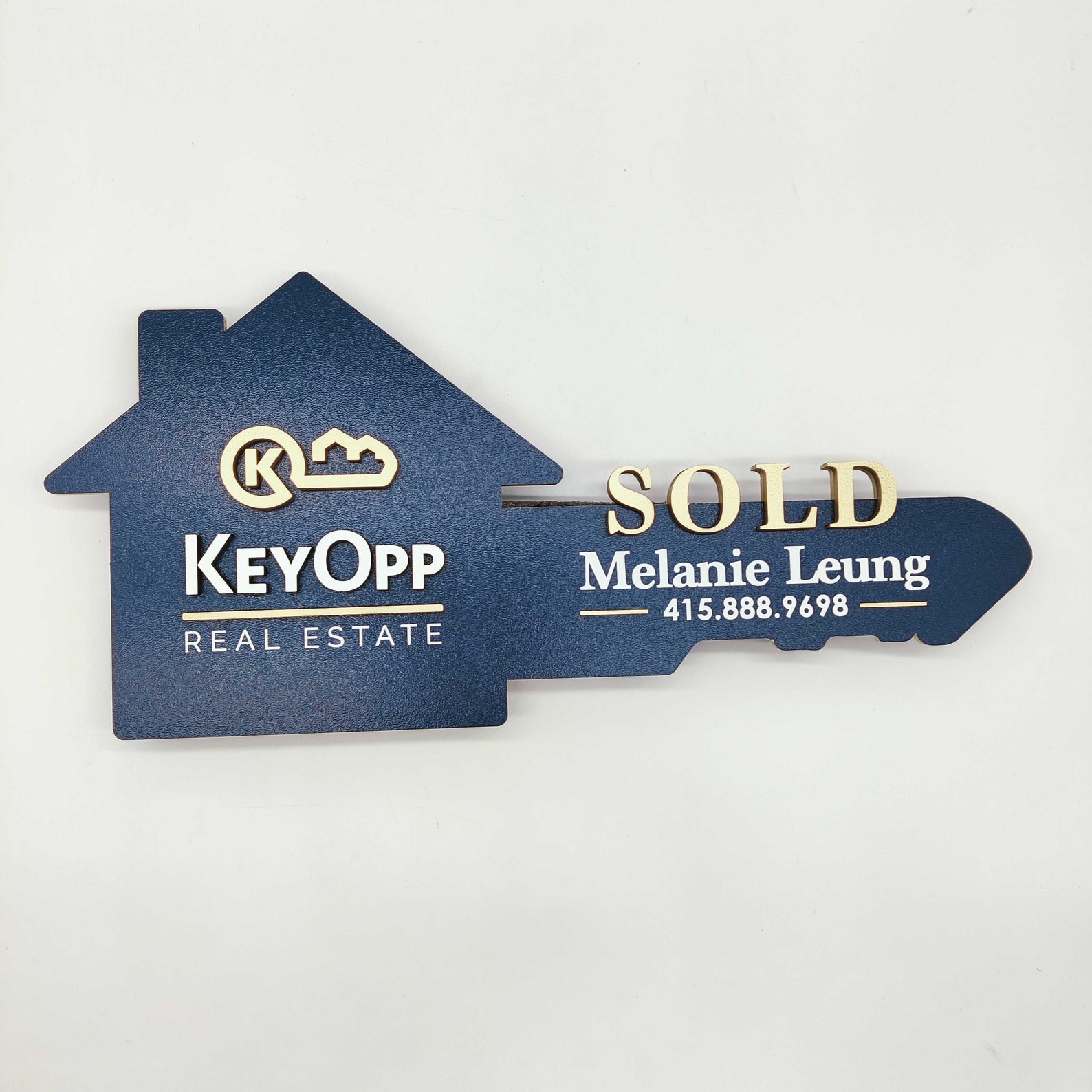 Realtor Sold Key, Wood House Key Sign, 3D Sold Key, Closing Realtor ...