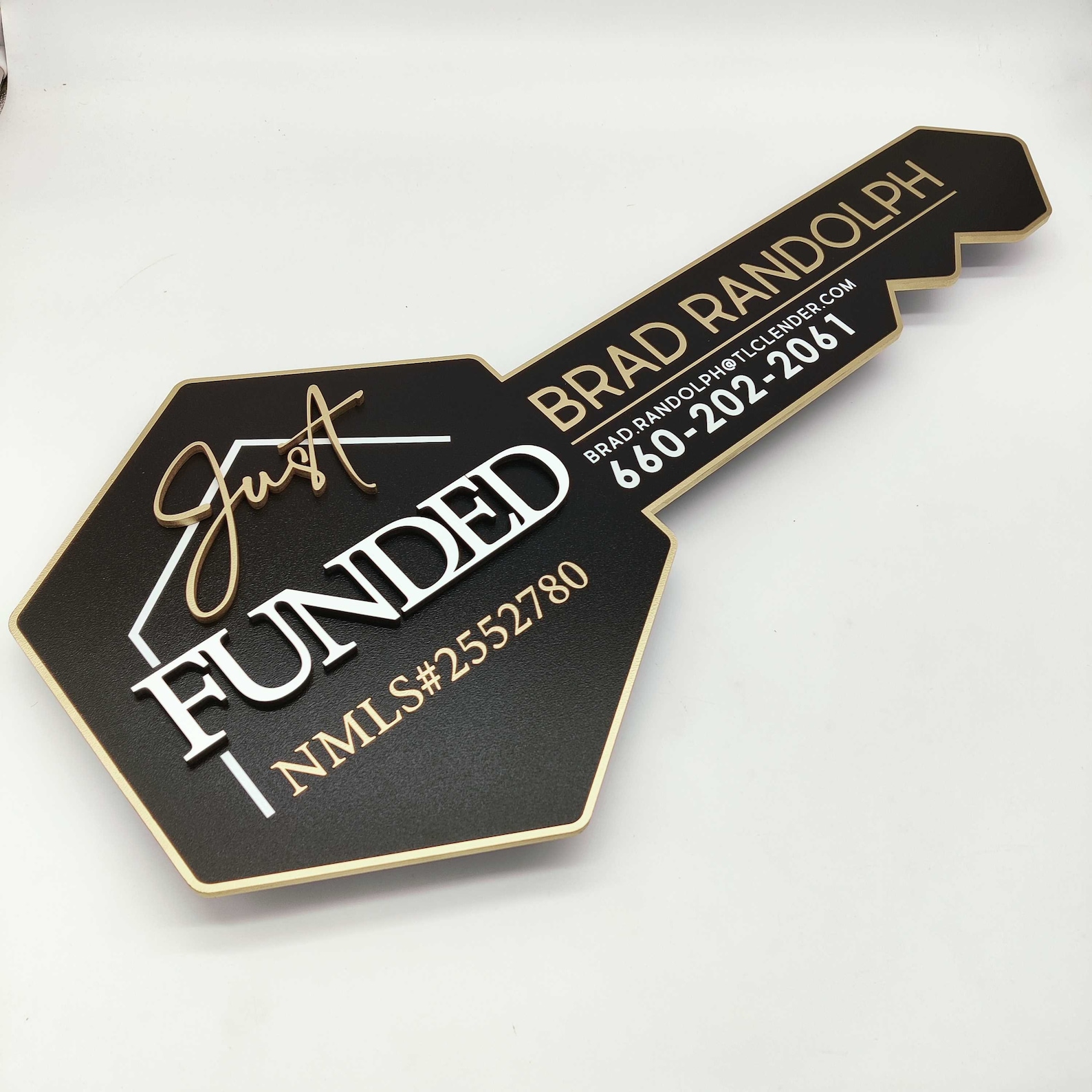 Just Funded, 3D Key Sold Sign, Closing Photo Prop, Funded Key Sign for ...