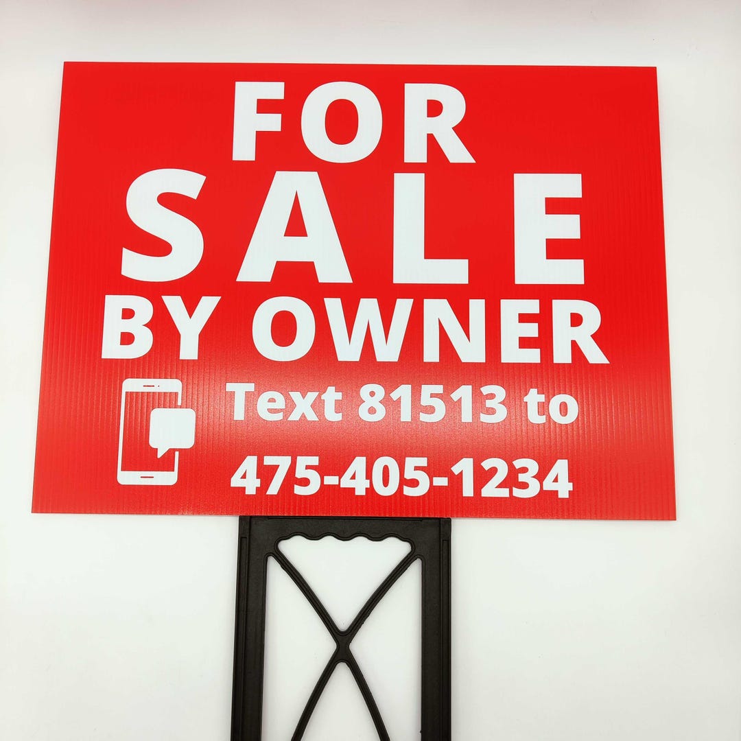 Custom Sign, Open House Yard Sign, Open House by Owner, Yard Corrugated ...