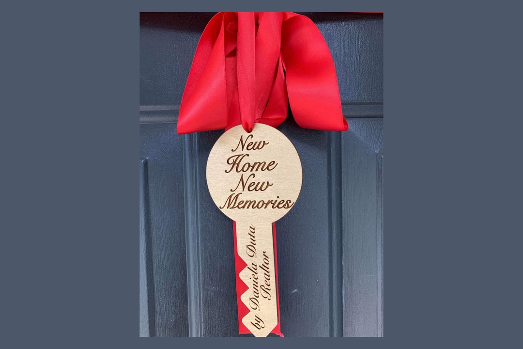 Personalized "new Home" Key to Be Hanged on the Door, When the ...