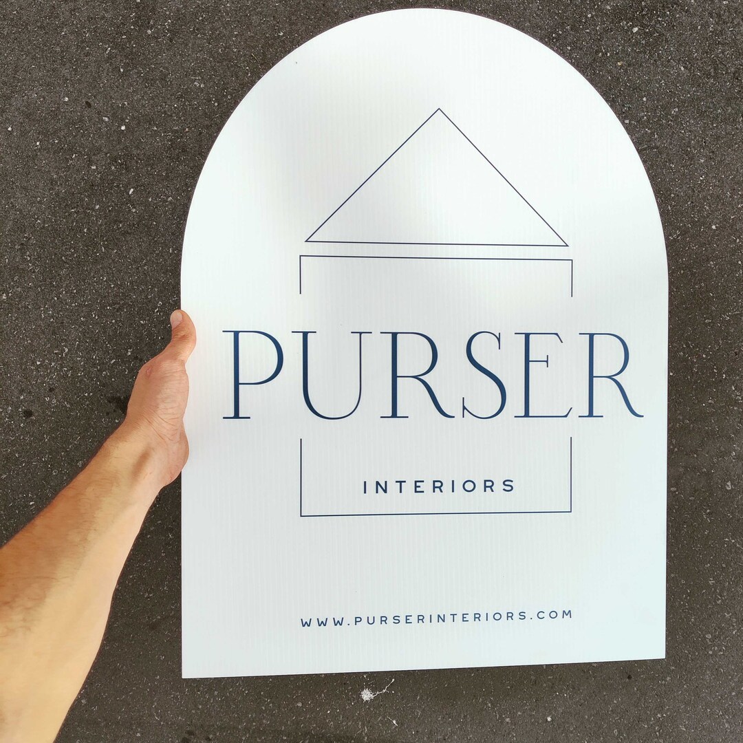 Double-sided Logo Sign, Sign With LOGO, Brand Sign, Yard Sign, Sign for ...