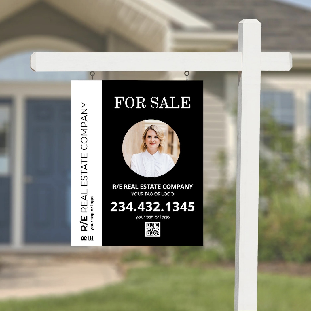 For Sale Aluminum Sign, Realtor Yard Sign, Real Estate Signage, Real ...