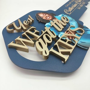 Photo Key Sign, Realtor Key Sign, Closing Photo Prop, Modern Key Sign ...