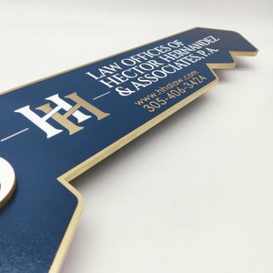 Just Closed, Navy Blue Key Sold Sign, 3D Closing Photo Prop, Modern Key ...