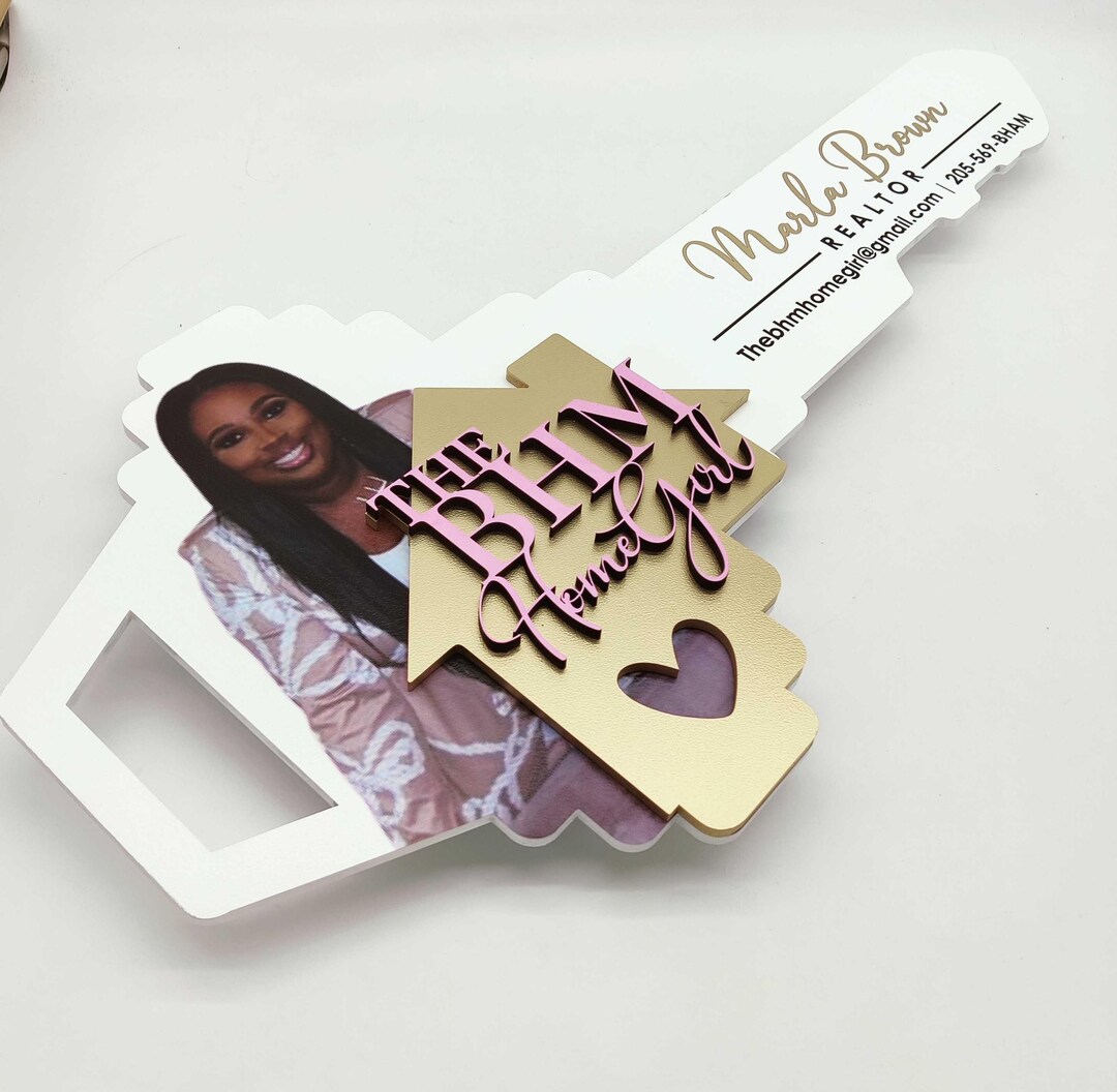 3D Sold Sign With Photo, Key Sold Sign, Closing Photo Prop, Key Sign ...