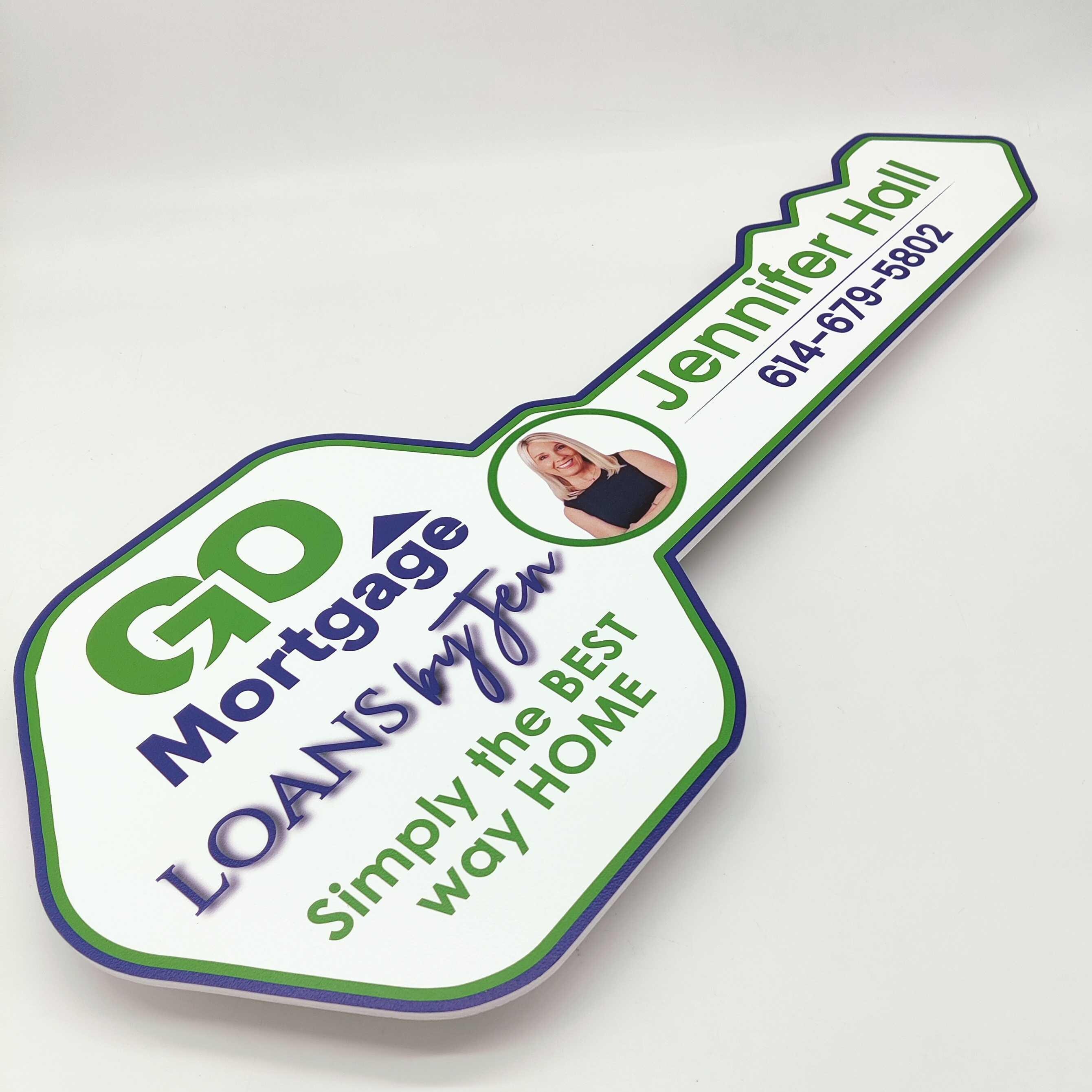 Mortgage Sign, Loans, Realtor Key Sign, Real Estate Marketing, Custom ...