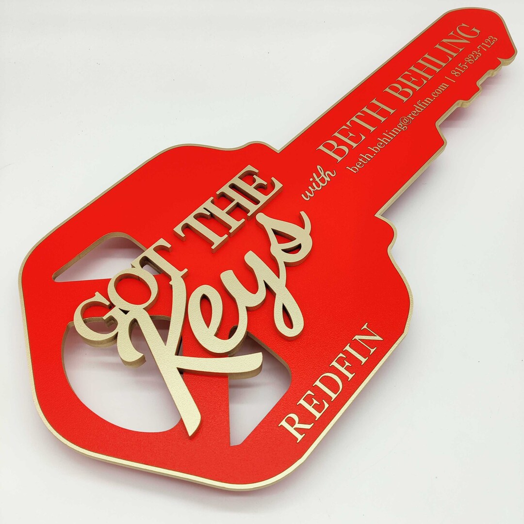 Got the Keys Sign, Modern Key Sign for Realtors, Realtor Gift, Closing ...