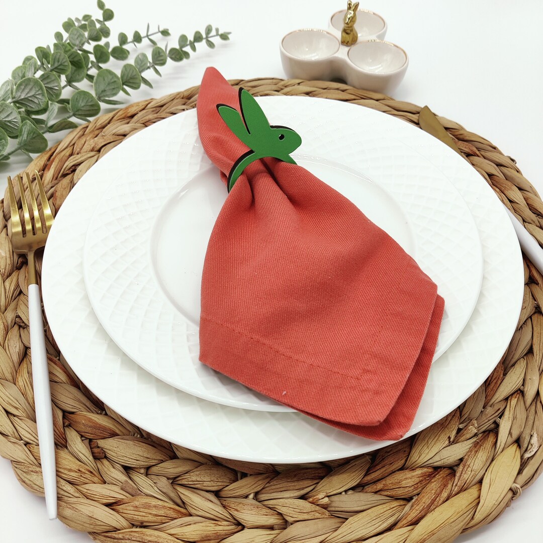 Easter Bunny Ears Wood Napkin Rings, Easter, Easter Bunny, Easter ...