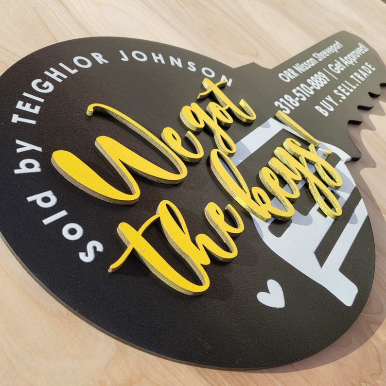 Custom CAR DEALERSHIP Sold Sign Care Salesman Gift Sold Car - Etsy