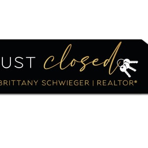 Just Closed for Realtor, Sold Wooden Sign, Closing Gift Real Estate ...