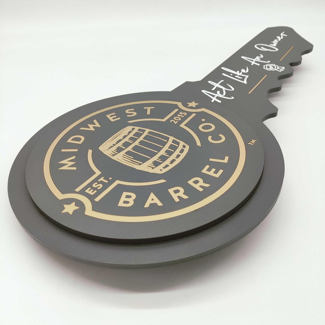 Event Trophy, Wooden 3D Sign, Great Gift for Colleagues, Custom Logo ...