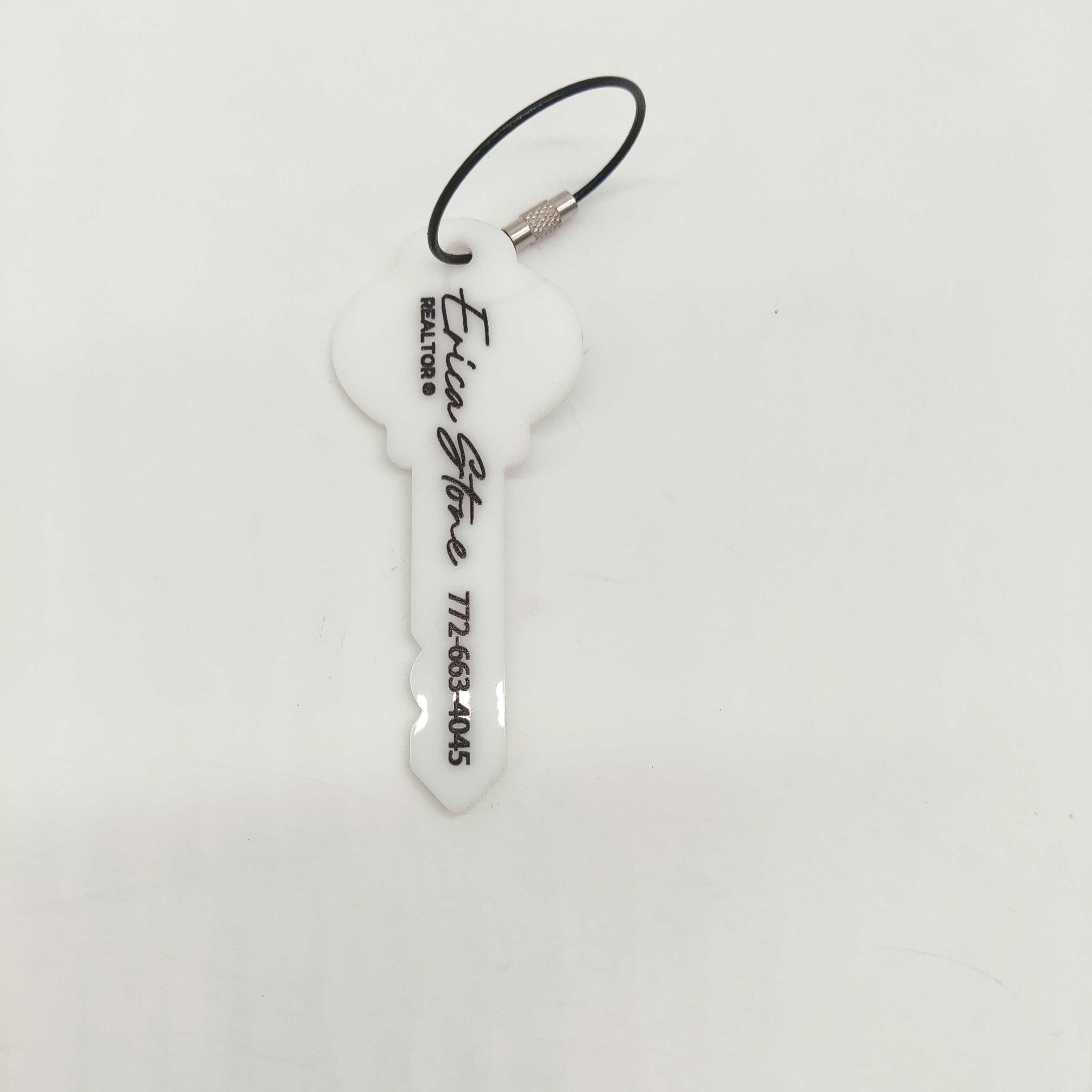 Custom Keychain With Logo, Real Estate Keychain, Realtor Closing Gift ...