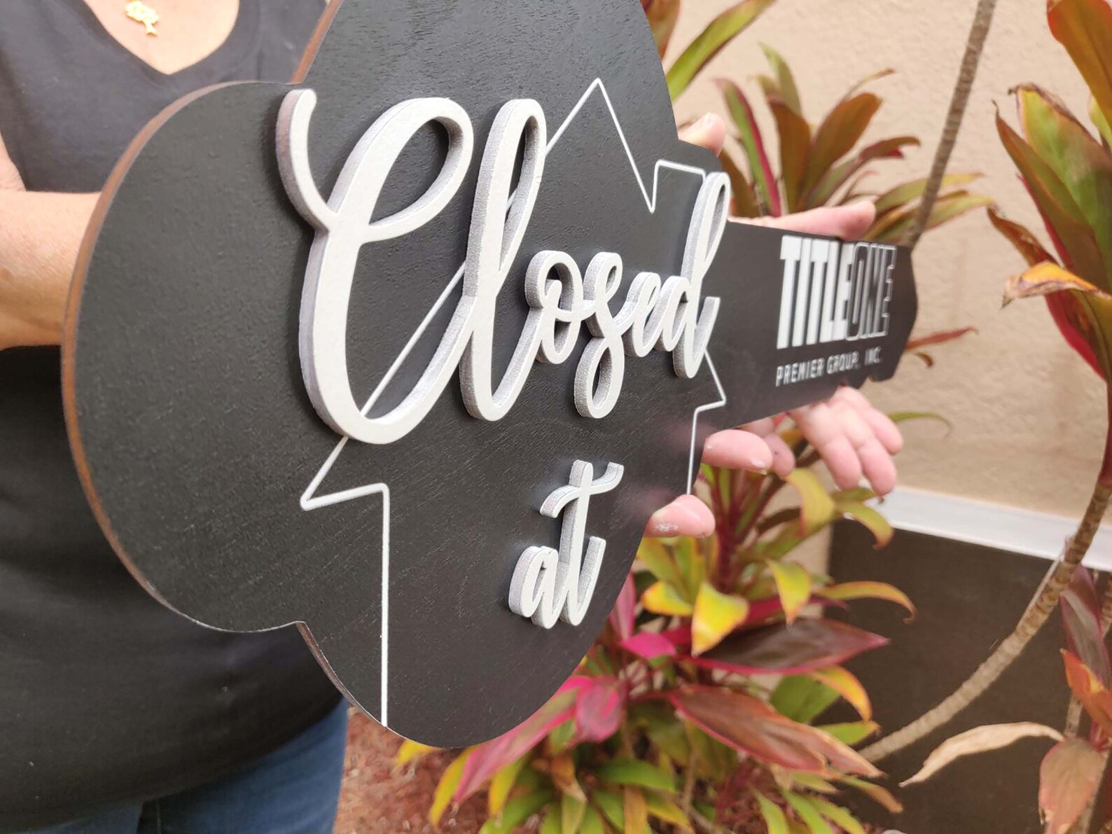 Title Company Key Sign, 3D Closing Sign, Closed Key Sign, Key Shape ...