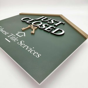Just Closed House Sign, House Sign With LOGO, Sold Sign for Realtor ...