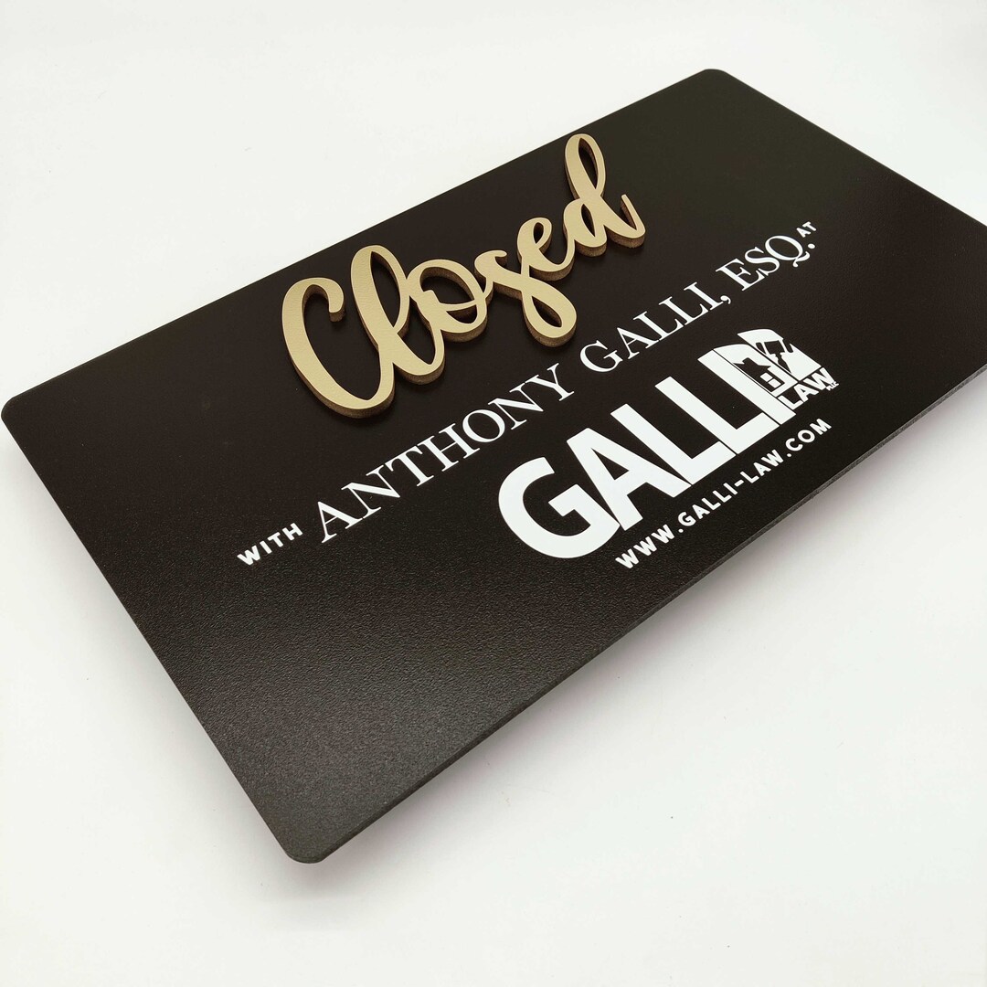 Closed Sign, Sold Wooden, Closing Gift Real Estate Agent Broker ...