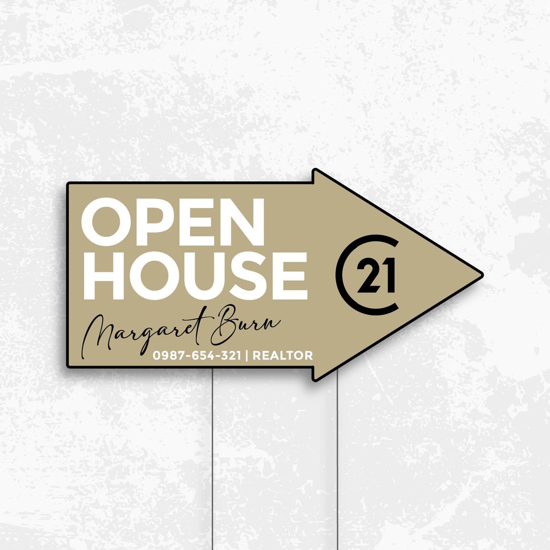 Realtor Open House Sign, Open House Directional Sign, Open House Yard ...