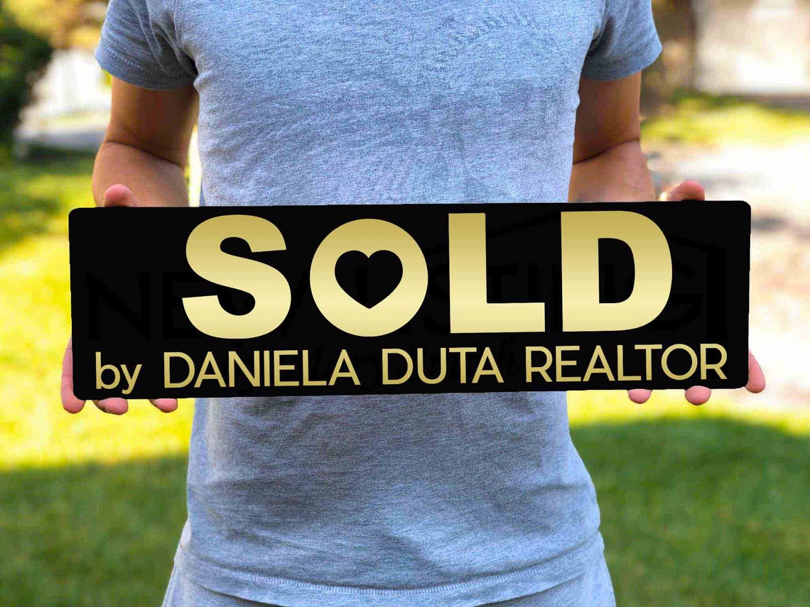 SOLD SIGN for REALTOR Sold Prop for Closings Closing Gift | Etsy